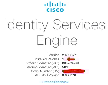 Cisco ISE: Patching